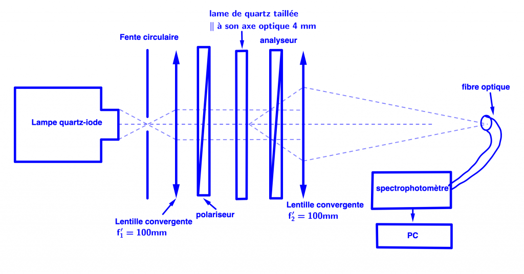 Interférences en lumière polarisée à l’aide d’une lame taillée ...